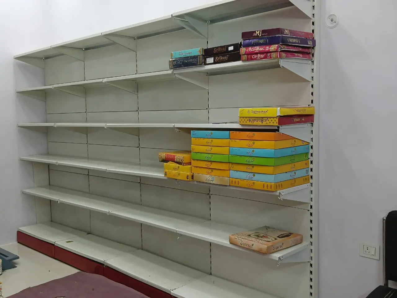 Wall Channel Racks for garment shop in Kanpur