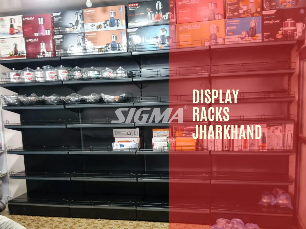 Premium Display Racks with Stopper Installation in Jharkhand