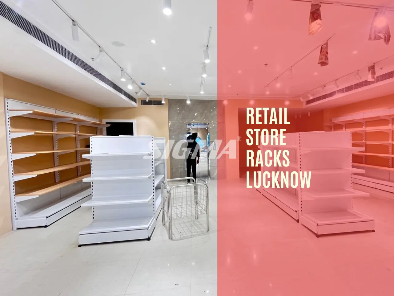 Garment Store Display Racks Installation | SW Racks with Laser Cutting ...