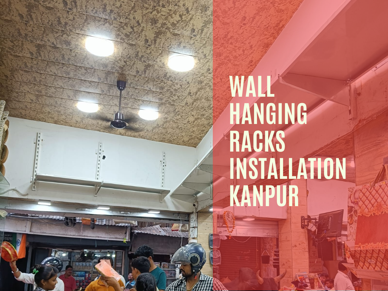 Garment Display Racks Installation Jjhansi